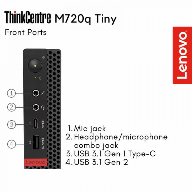 Lenovo ThinkCentre M720q 9th gen Intel Core i5-9400T 8GB DDR4 240GB SSD ...