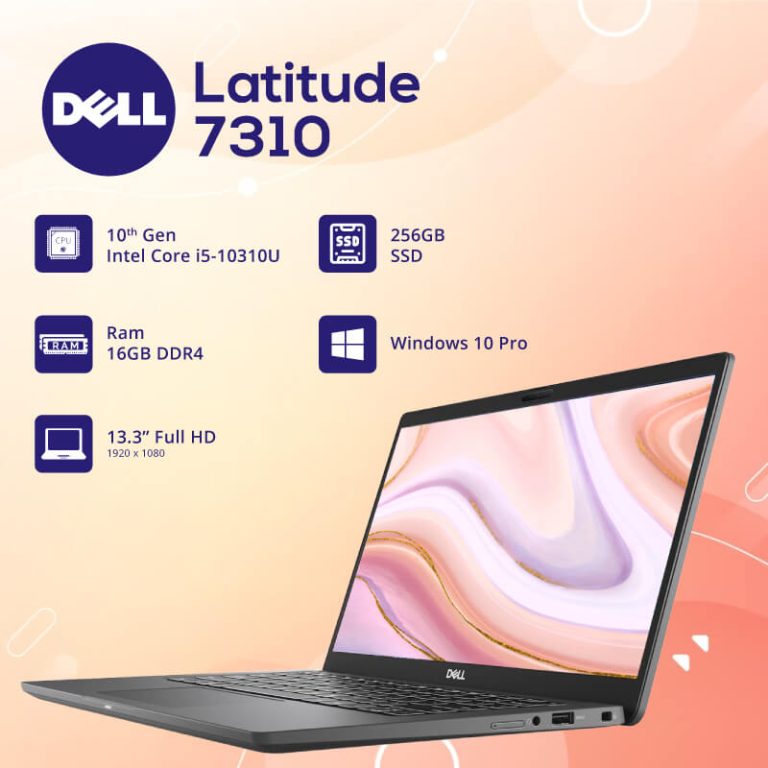 Dell Latitude 7310 13.3-inch Laptop Intel i5-10310U 10th Gen 8GB DDR4 ...