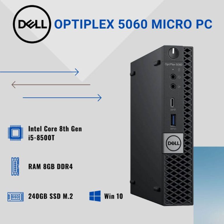 Dell OptiPlex 5060 Micro PC 8th Gen Intel i5-8500T 8GB DDR4 256GB SSD M ...