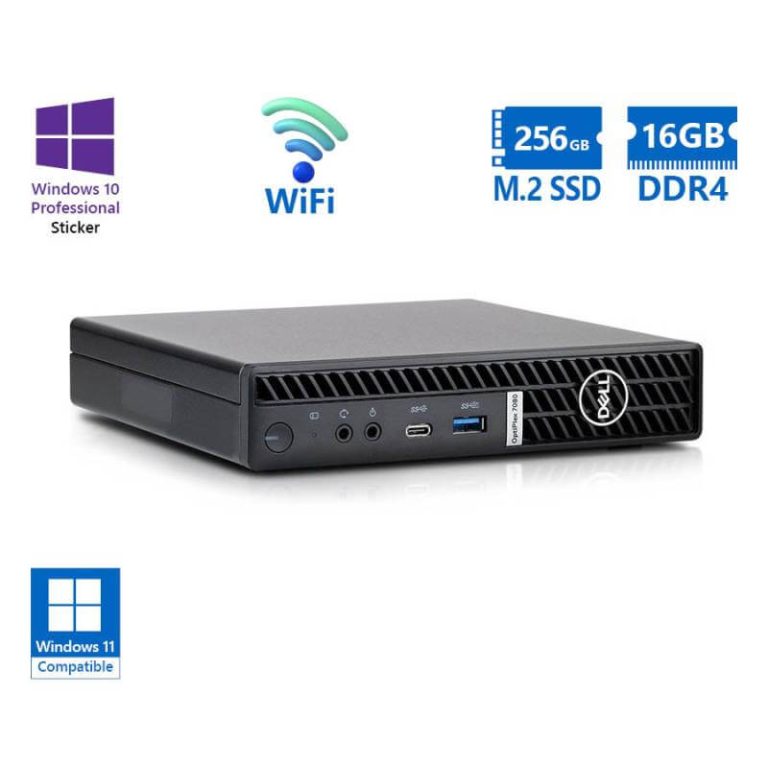 Dell Optiplex 7090 Micro 65w PC Intel i7-10700 16GB RAM 256GB SSD Win10 ...